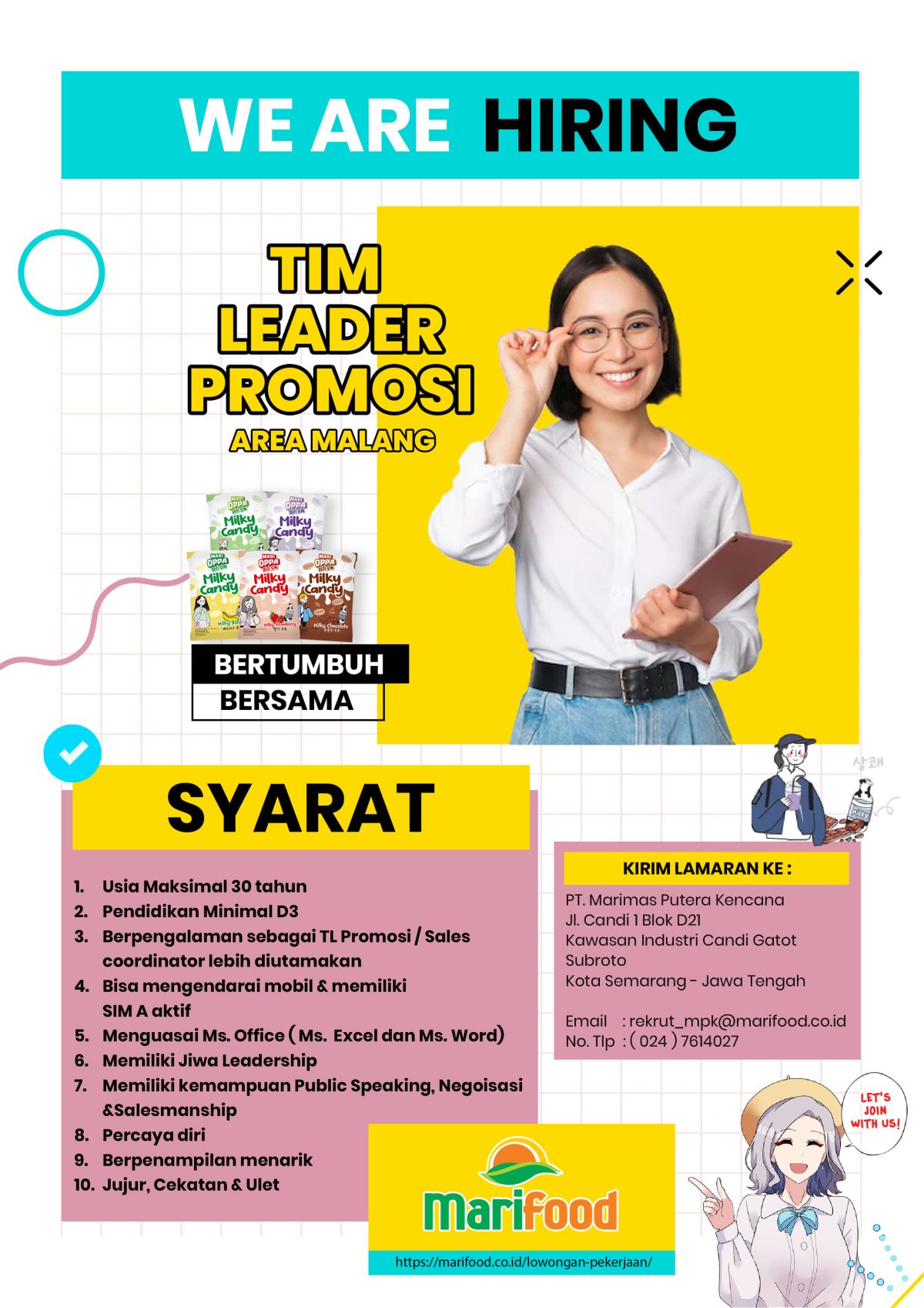 TEAM LEADER PROMOSI – Marifood – Food and Beverage Company
